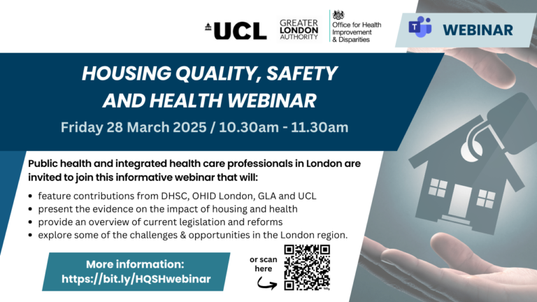 Housing Quality, Safety and Health Webinar | ADPH London